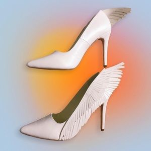 YRU | Shoes | Nib Yru Angel Wing Heels | Poshmark